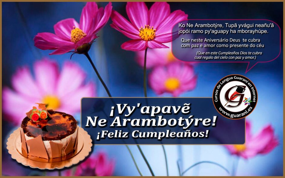 Imágenes con textos en Guaraní – Plataforma e-Learning de Lengua Guaraní